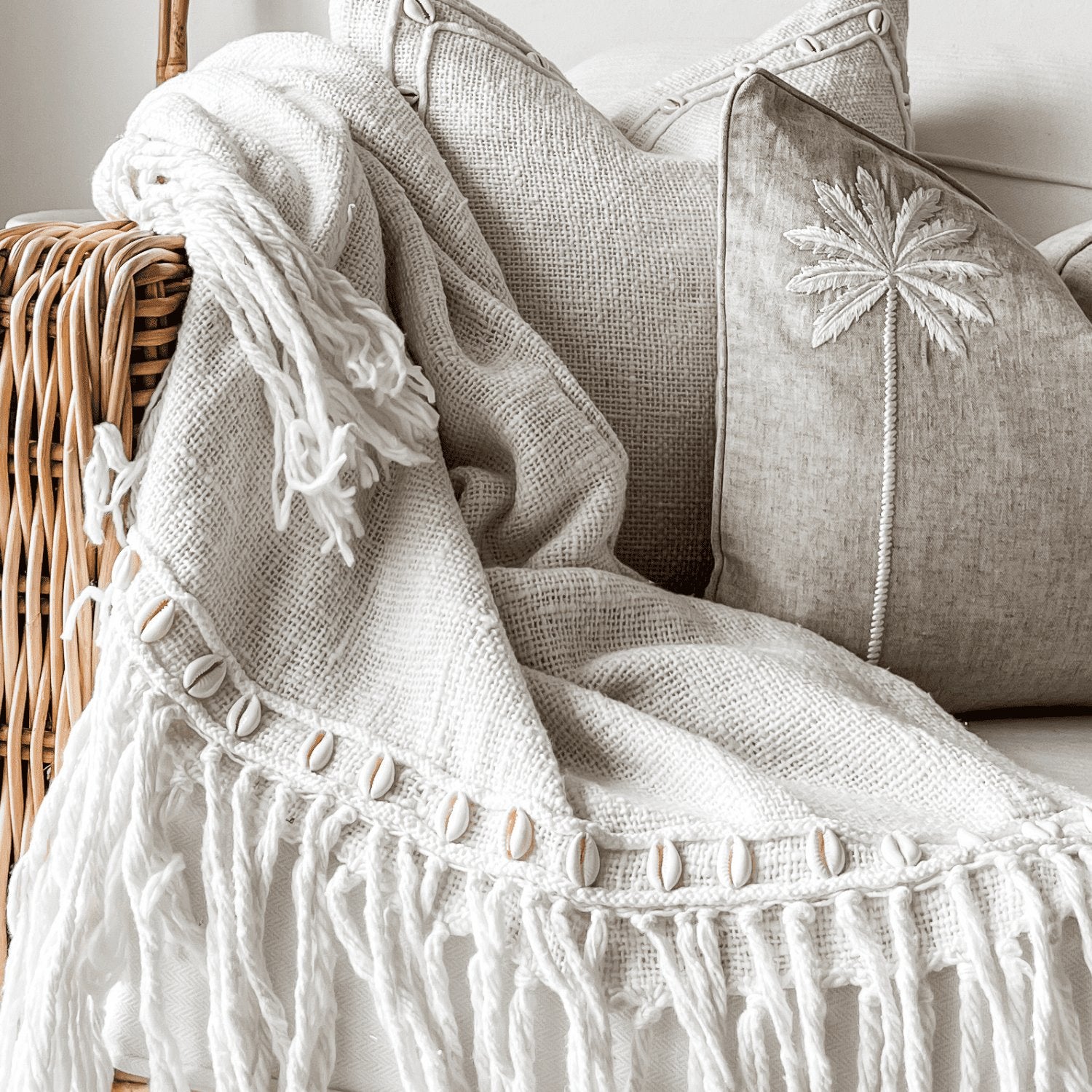 Beautiful handcrafted coastal throws